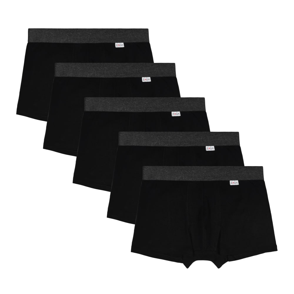 Boxer Corto 5 Pack Negro – zaga
